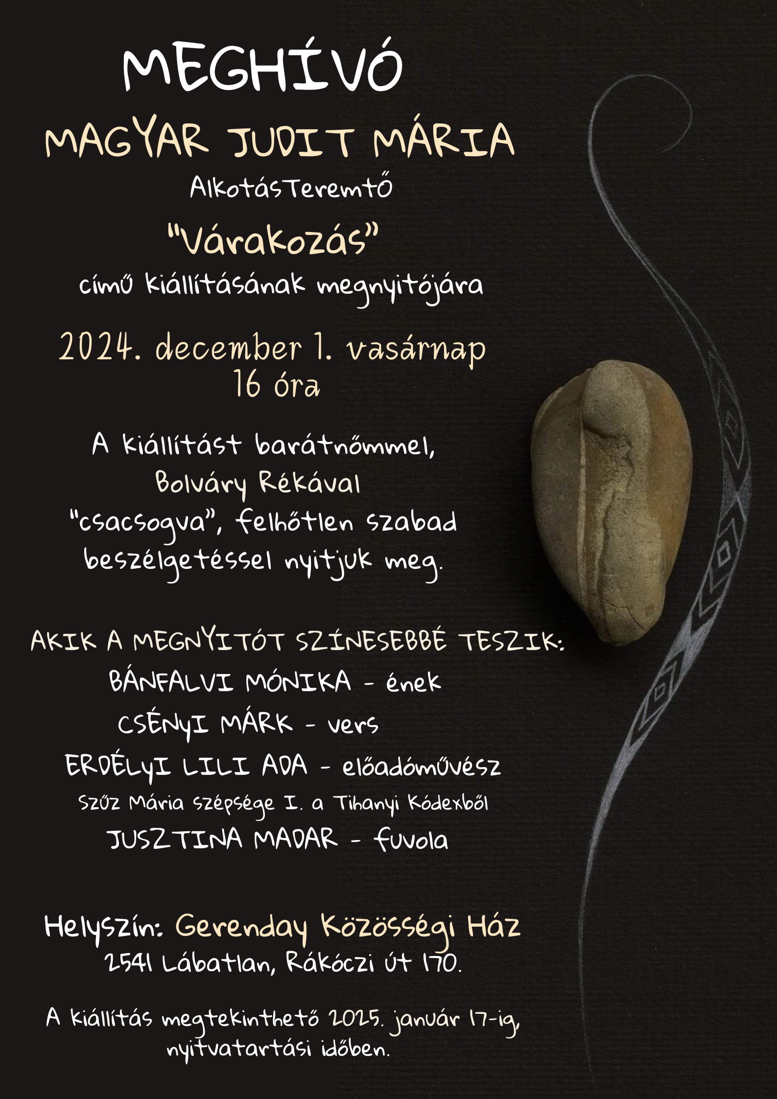 Magyar Judit Mária: Várakozás - kiállítás - Lábatlan